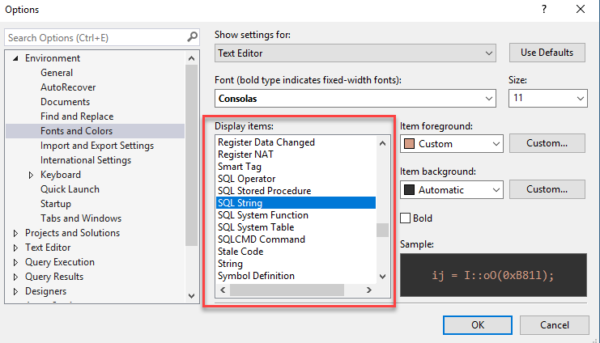 Dark Theme para SQL Server Management Studio (SSMS) – Victor Barajas